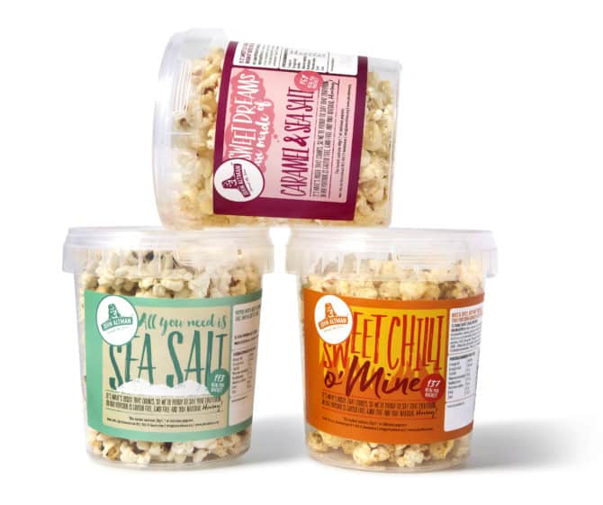 John Altman introduceert 100% natuurlijke en Fairtrade popcorn in 3 smaken