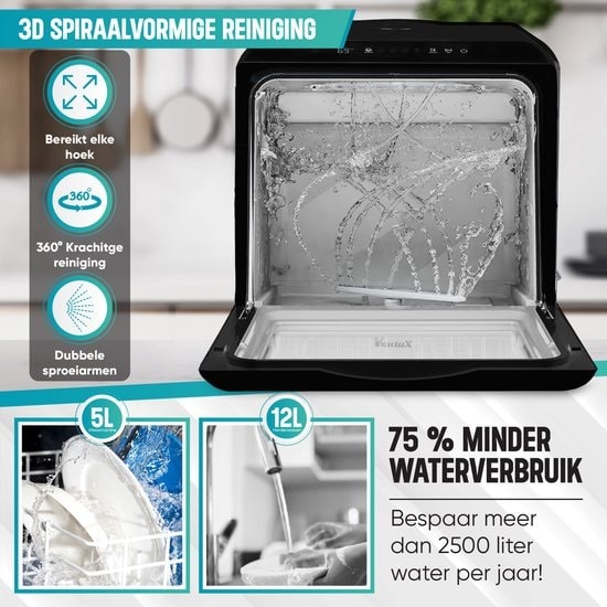 Beste mini vaatwasser van 2025 - Debeterewereld.nl
